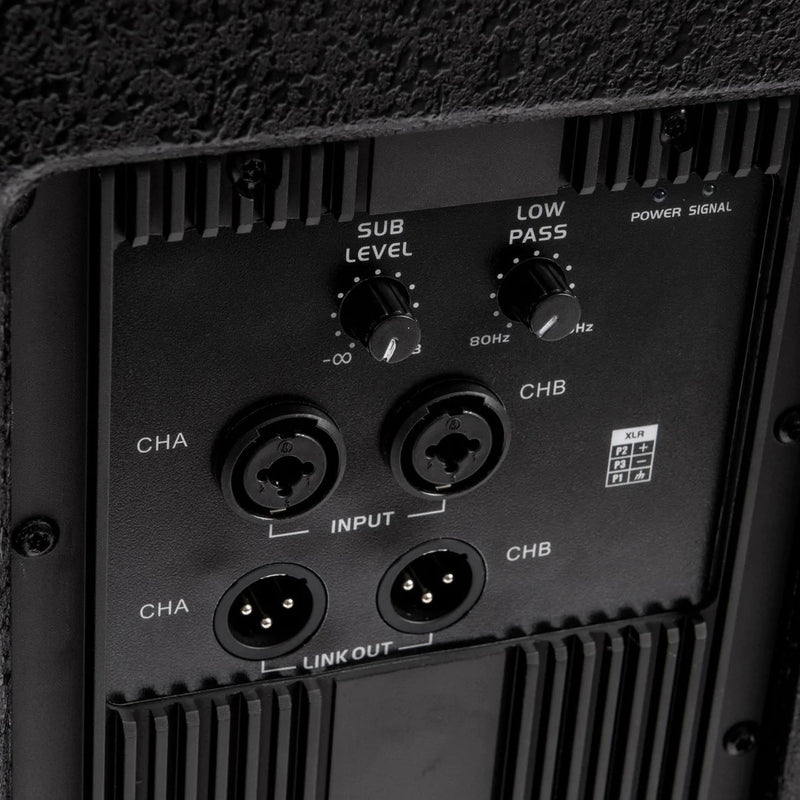 BishopSound Delta Dual 12" Active Powered Subwoofer 1000w RMS 18mm Bir ...